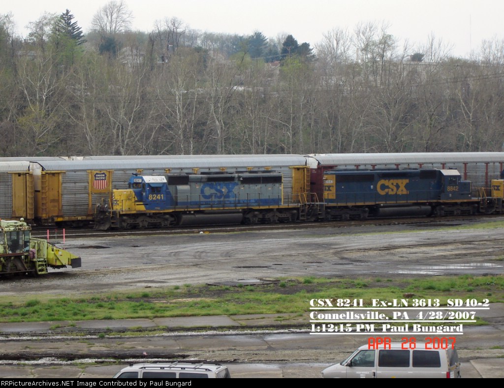 CSX 8241 Ex- L&N 3613 SD40-2 April 28, 2007